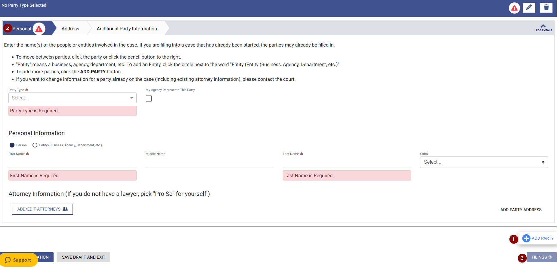 How Do I Add Additional Parties To a New or Existing Case? – Odyssey ...