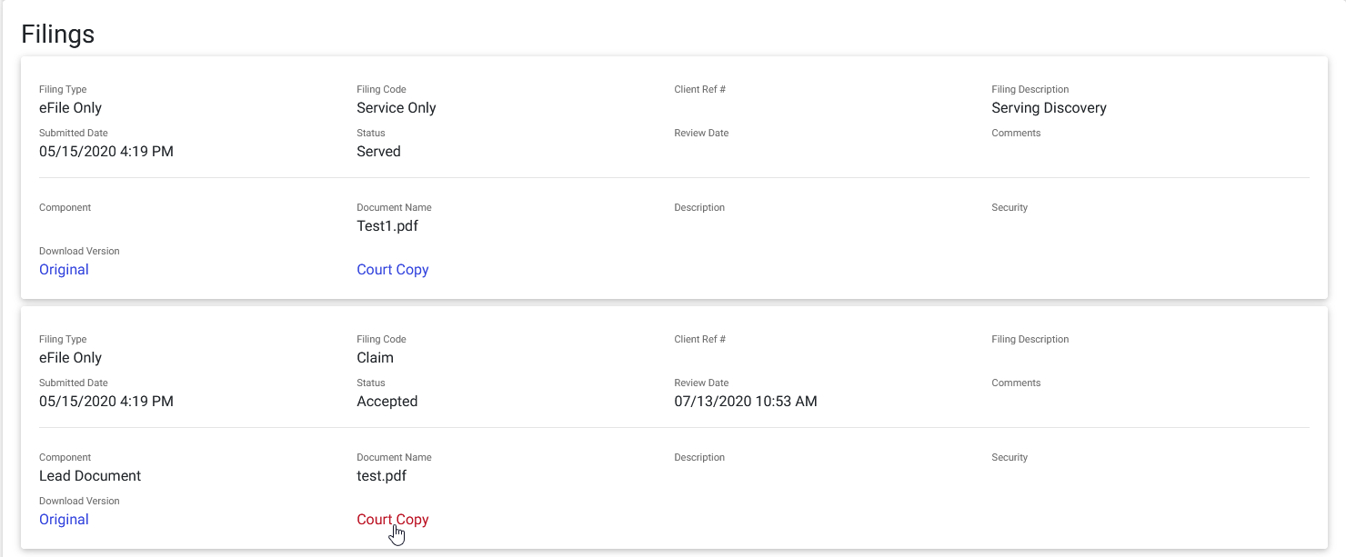 How To View the File-Stamped Copy of a Filing I Submitted – Odyssey ...