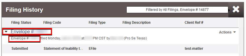 What Envelope Number Contains My E-Filing Returned Fees? – Odyssey File ...